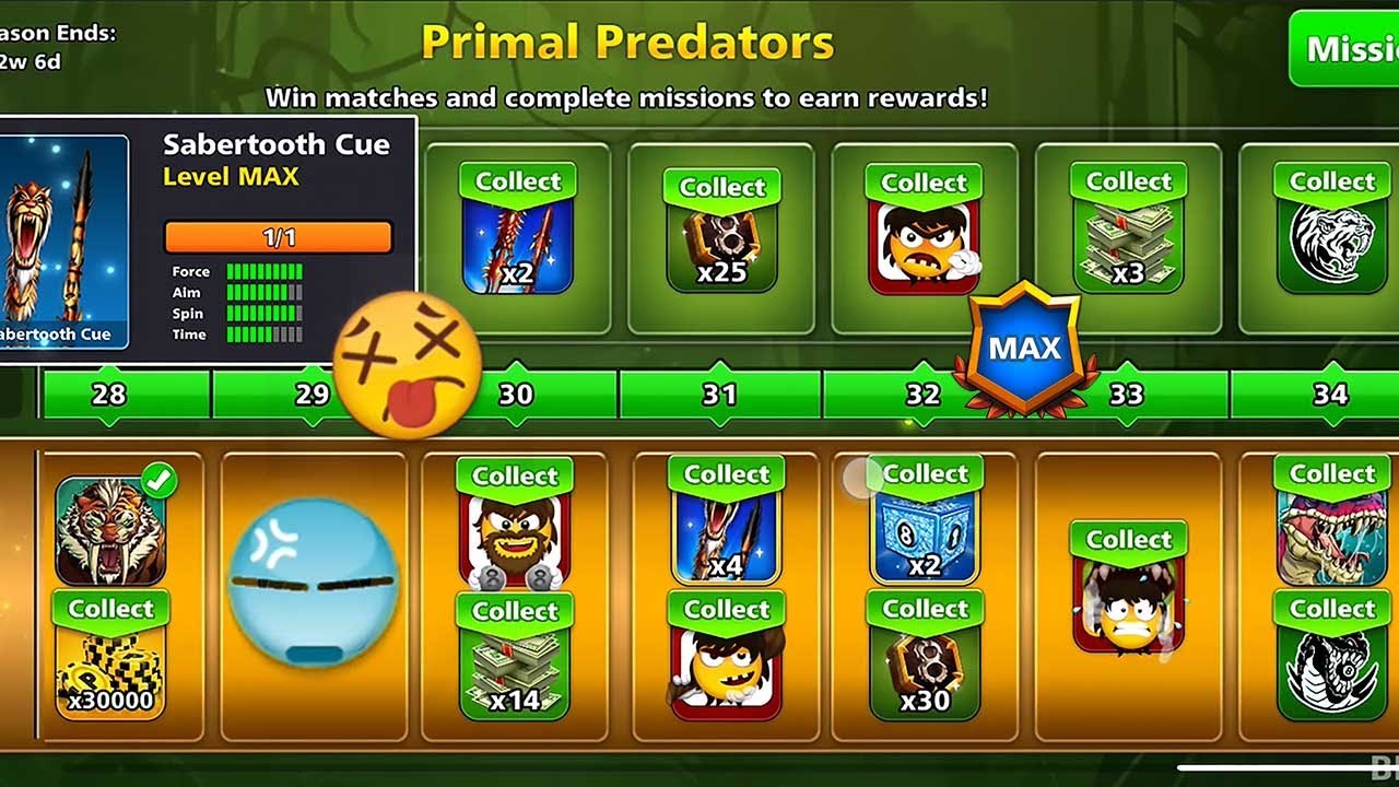 Primal Predators 🙀 Pool Pass Level Max More Rewards 2 Emote Shop Prizes ...