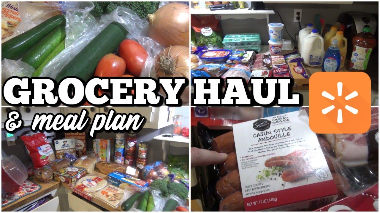 Walmart Grocery Pickup Haul & Meal Plan - YouTube