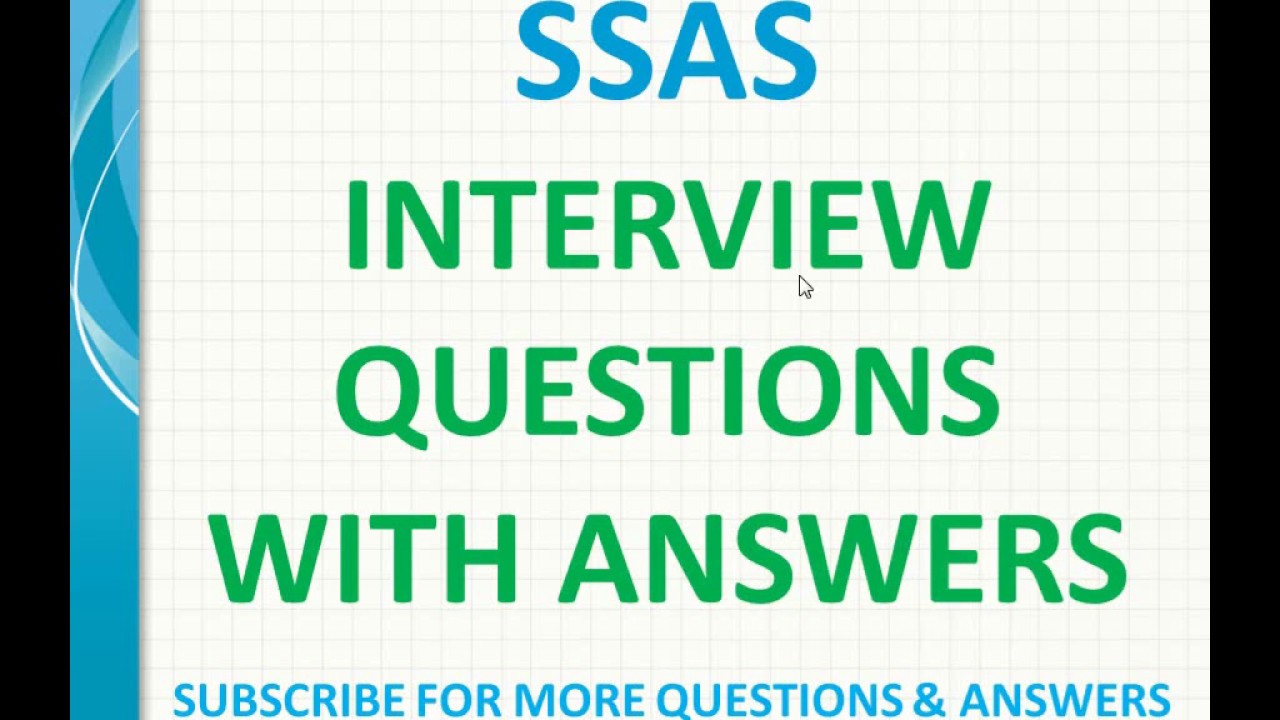 SSAS Interview Questions with Answers - YouTube
