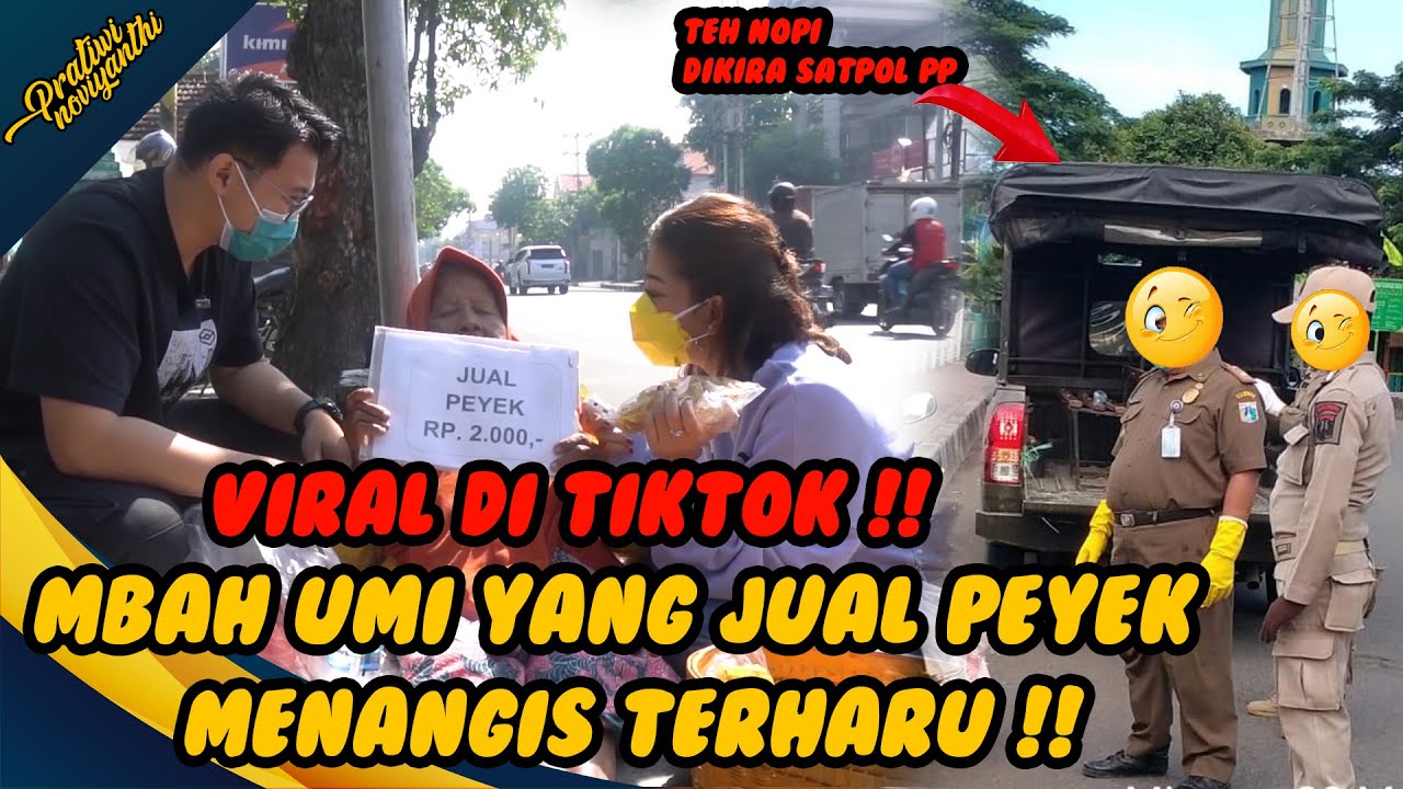 MBAH PENJUAL PEYEK NANGIS KETAKUTAN SAMPE GEMETAR !! TEH NOPI DIKIRA ...
