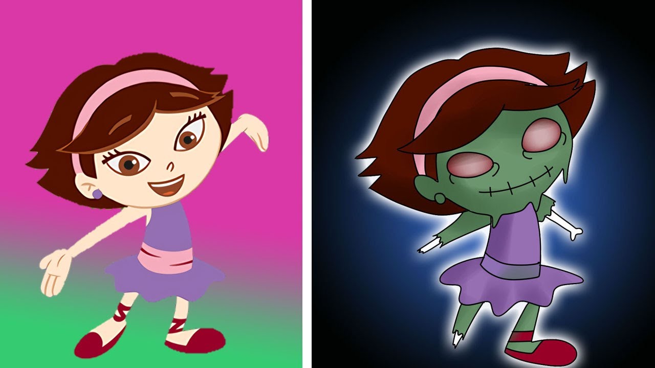 Little Einsteins JUNE CHARACTERS As Zombies Version - YouTube