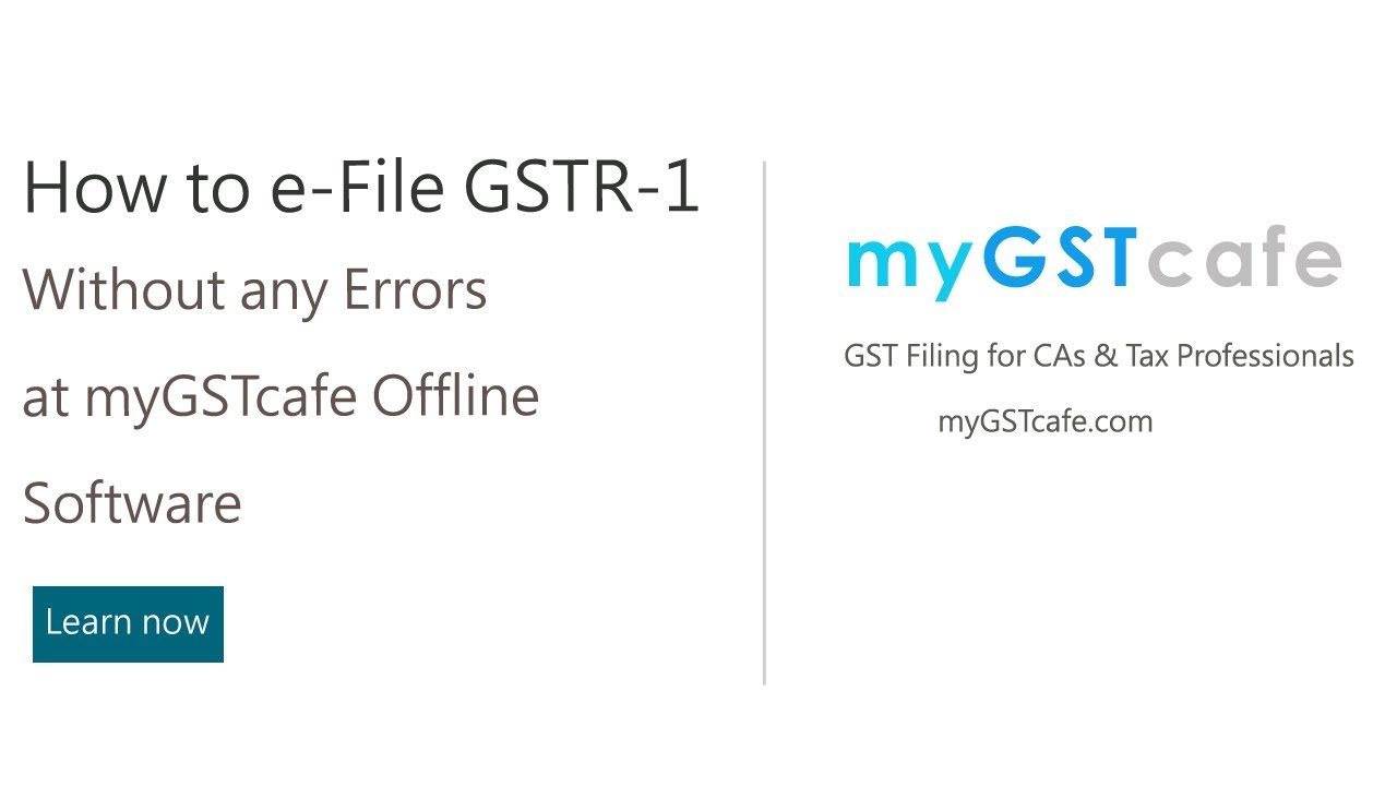 How to e-file GSTR-1 return without any Errors | Live Video | Offline ...