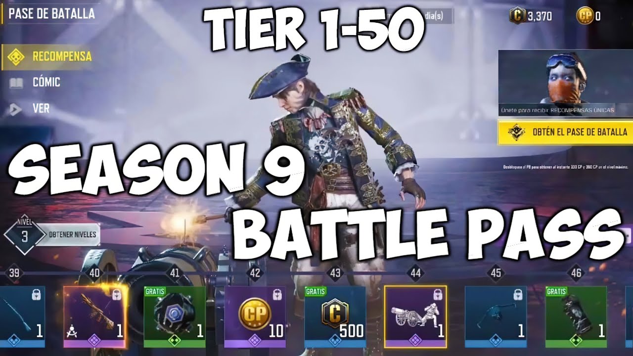 Worst BP? Season 9 | Battle Pass Tier 1-50 | COD Mobile | CODM - YouTube