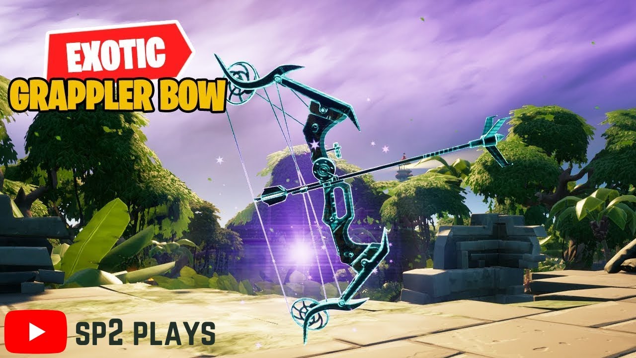 Using Grappler Bow in Fortnite. - YouTube