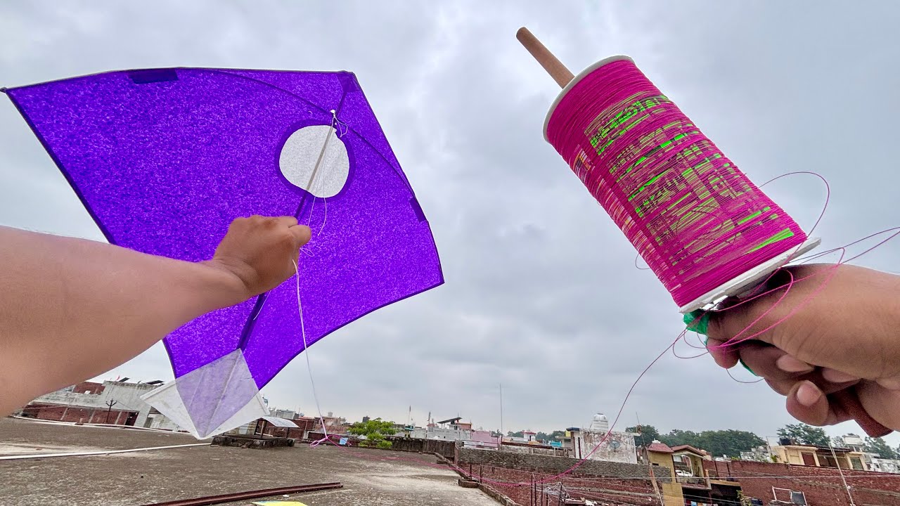 Testing New Manjha | Kite Fighting Tricks | Kite Flying | Kite Cutting ...