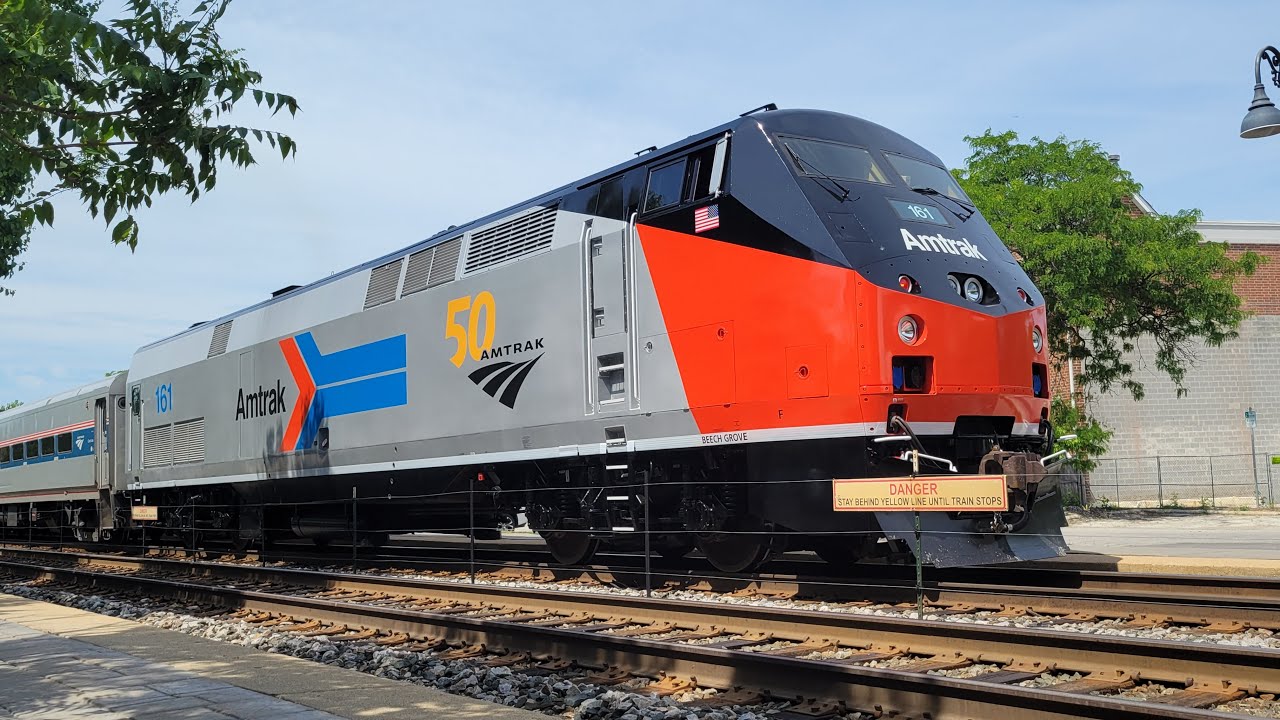 Trainspotting at Glenview, IL, Featuring AMTK 161 (6/02/2021) - YouTube