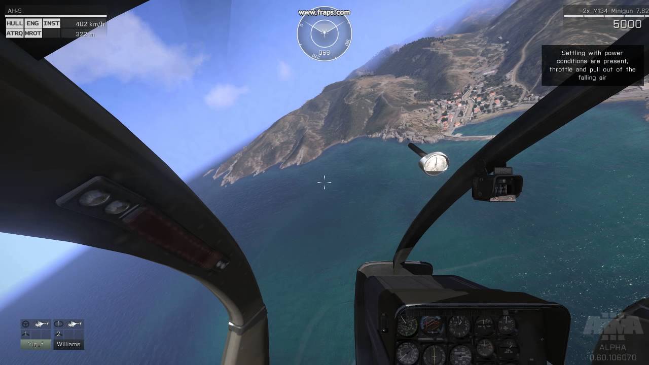 arma3 Heli script settling with power effect - YouTube