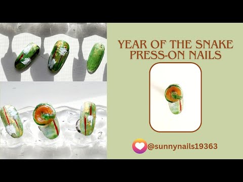 Year Of The Snake Press-On Nails 2025 - YouTube