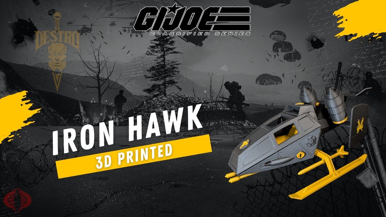 G.I. Joe Classified Destro Iron Hawk 3D Printed - YouTube