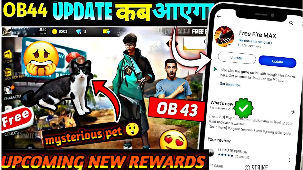 😍OB44 UPDATE KAB AAYEGA😍OB44 MEGA UPDATE RELEASE DATE OB44 UPDATE ALL ...