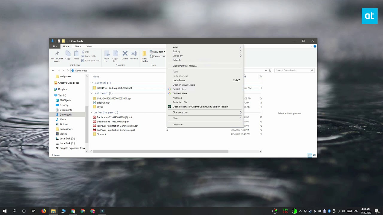 How to fix the Downloads folder layout on Windows 10 1903 - YouTube