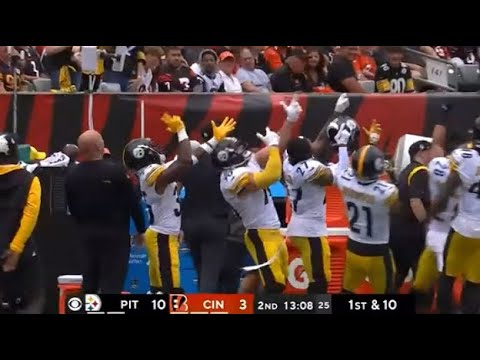 TJ WATT INTERCEPTION 😎🔥 Joe Burrow 3rd Turnover. - YouTube