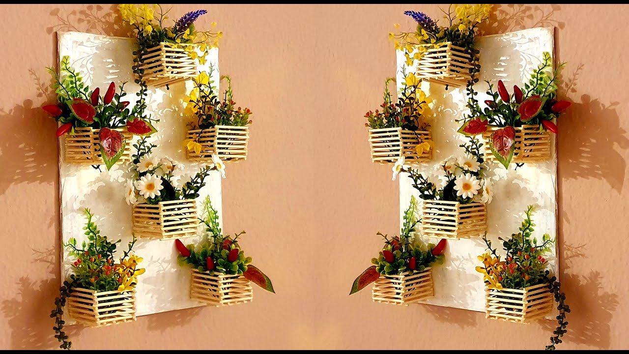 Wall Decor cardboard | Balcony Decoration Idea | Best Out Of Waste ...