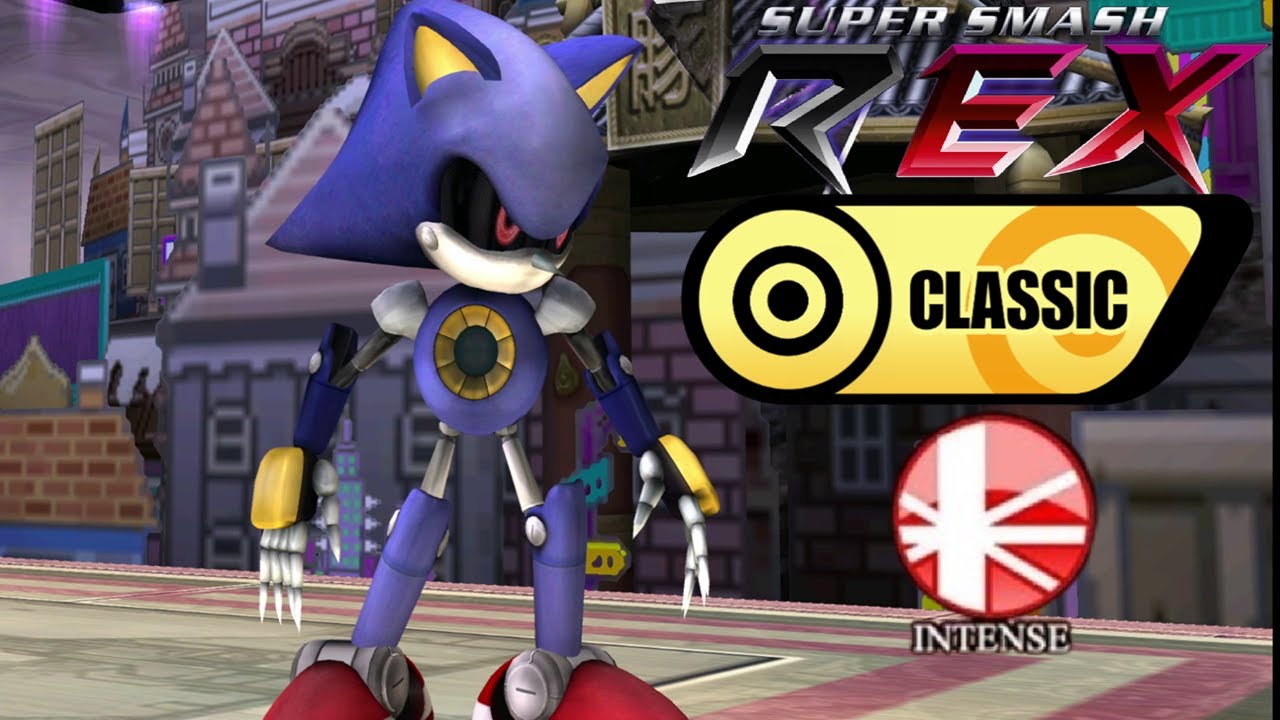 Super Smash REX Gameplay - Classic Mode with Metal Sonic (Intense ...