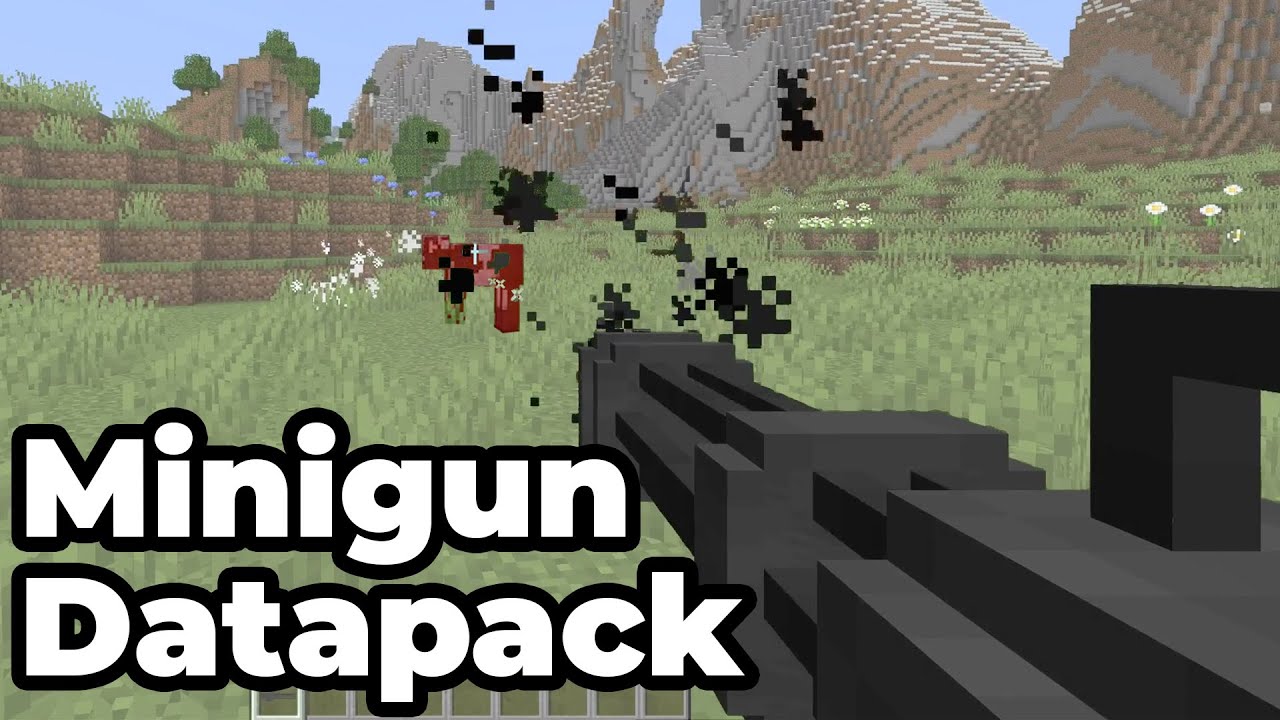 Minigun in Vanilla Minecraft - YouTube