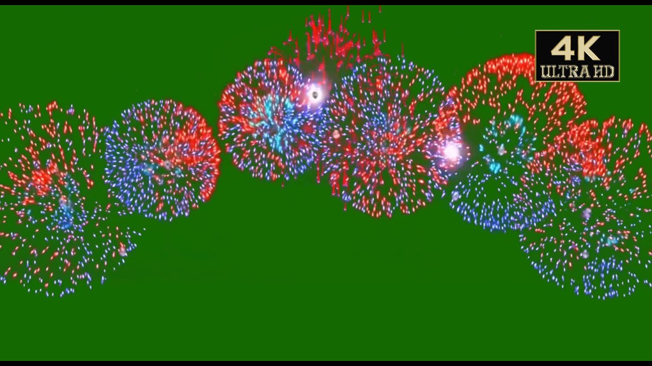 fireworks green screen stock videos in 4K free - YouTube