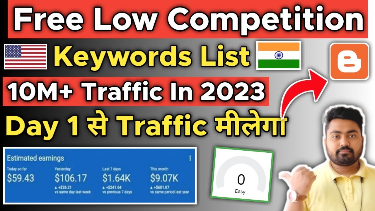 Top 5 Low Competition Keywords List 2023 | Low Competition Keywords ...