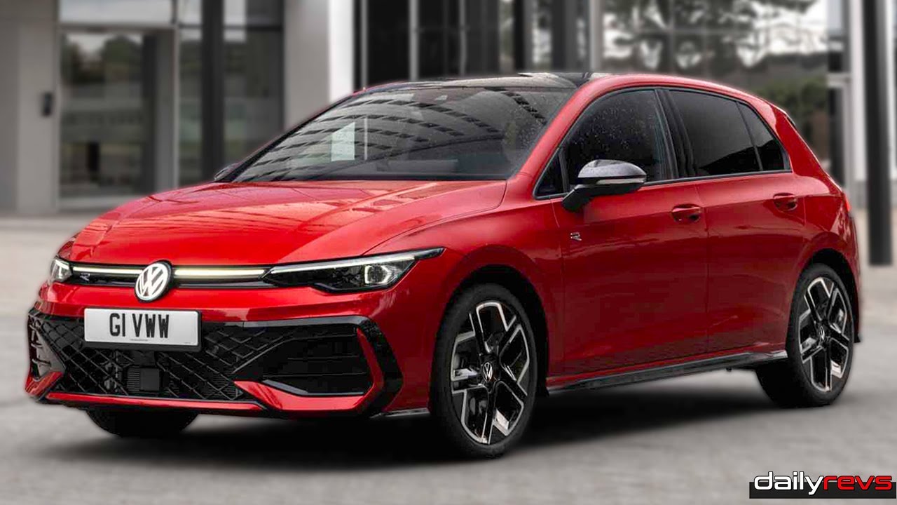 2025 Volkswagen Golf R-Line 1.5 TSI [ UK-Spec ] | Kings Red | Driving ...