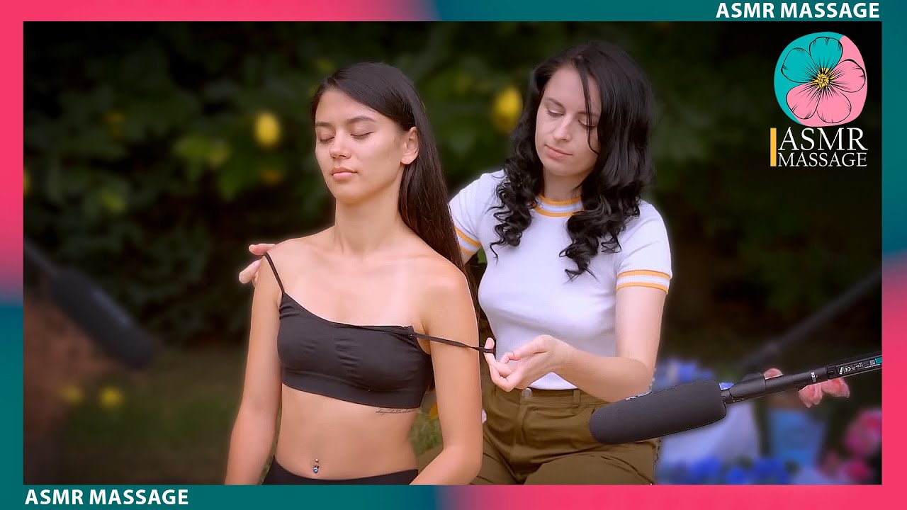 ASMR Shoulders Outdoor Relaxing Massage by Anna - YouTube