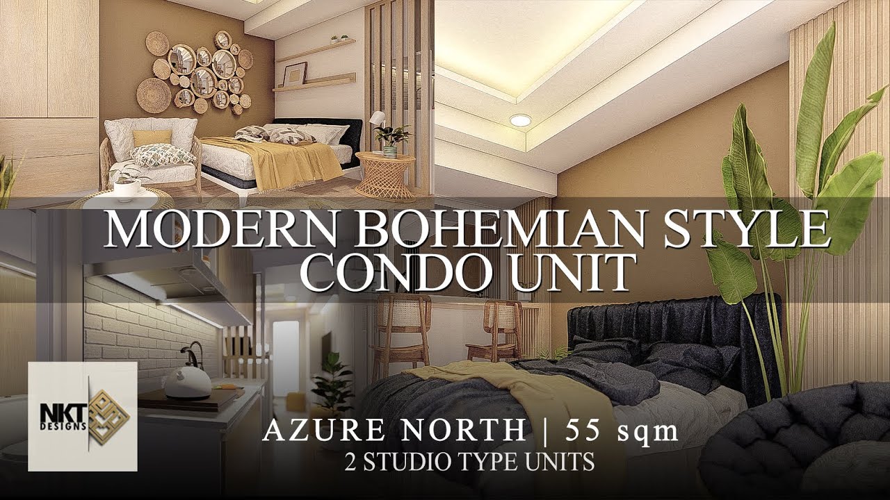 Condo Design | MODERN BOHEMIAN STYLE | 2 Studio Units | AZURE NORTH ...