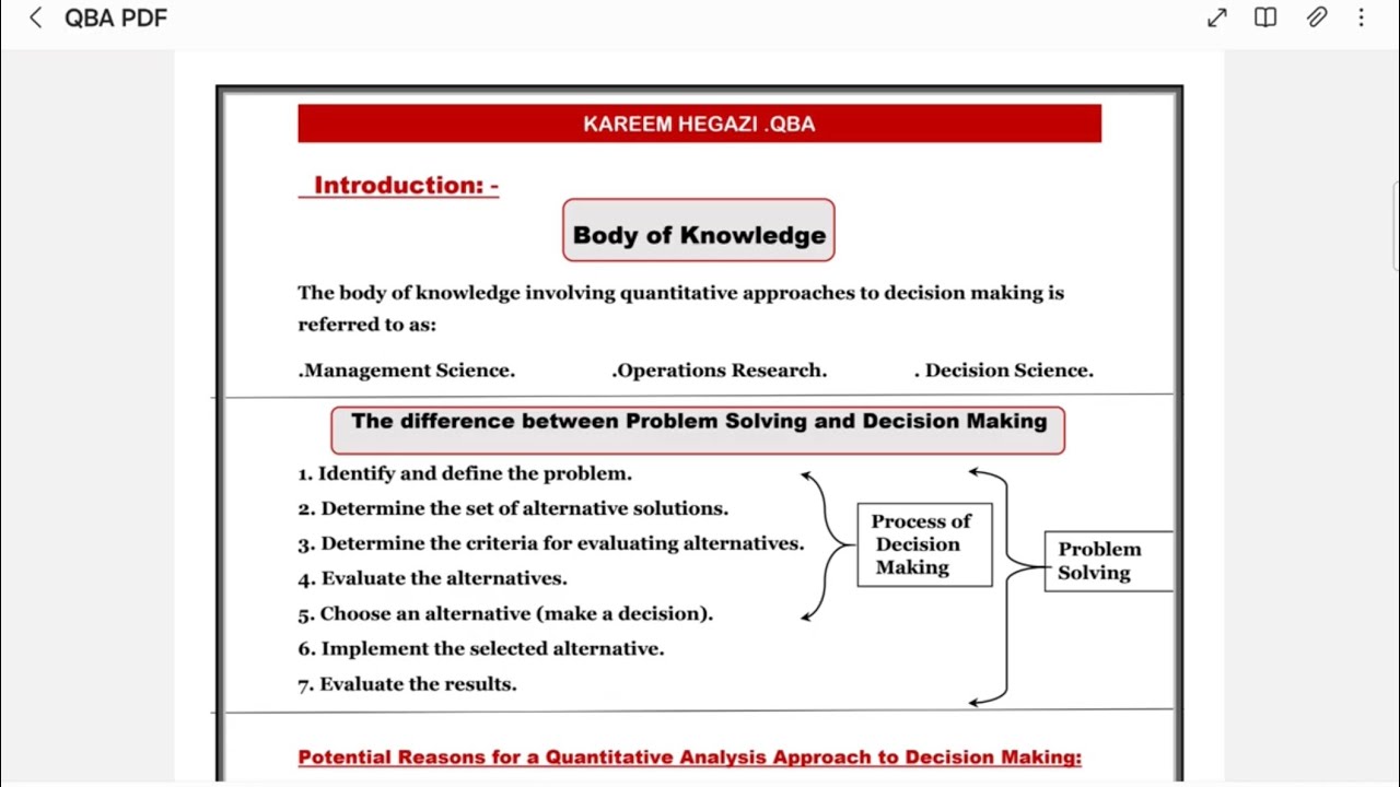 QBA Ch1 Theoretical Part (Basic Concepts) - YouTube