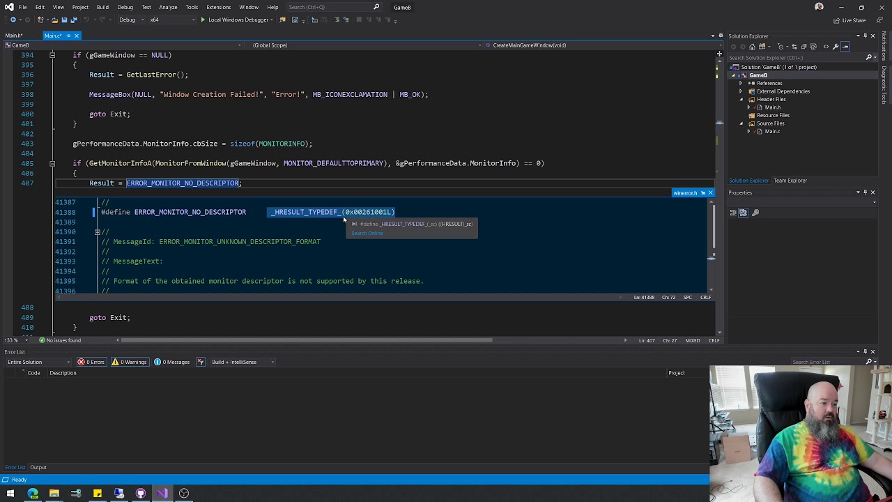EP0020 - More logging, enums, debug text and ASSERT - Making a video ...