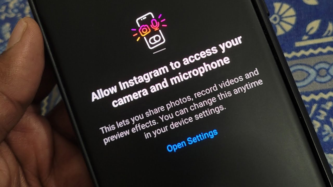 Allow Instagram to access your camera and microphone | Instagram camera ...