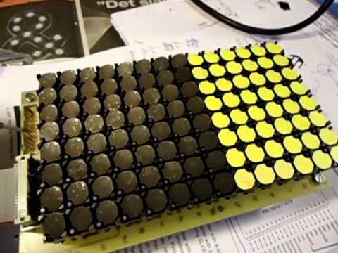 FlipDisc display - First test - YouTube