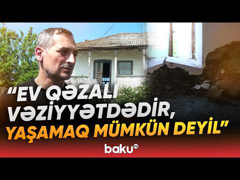Xaçmazda güclü seldən sonra çətin vəziyyətdə qalan ailə şikayətçidir - Baku TV