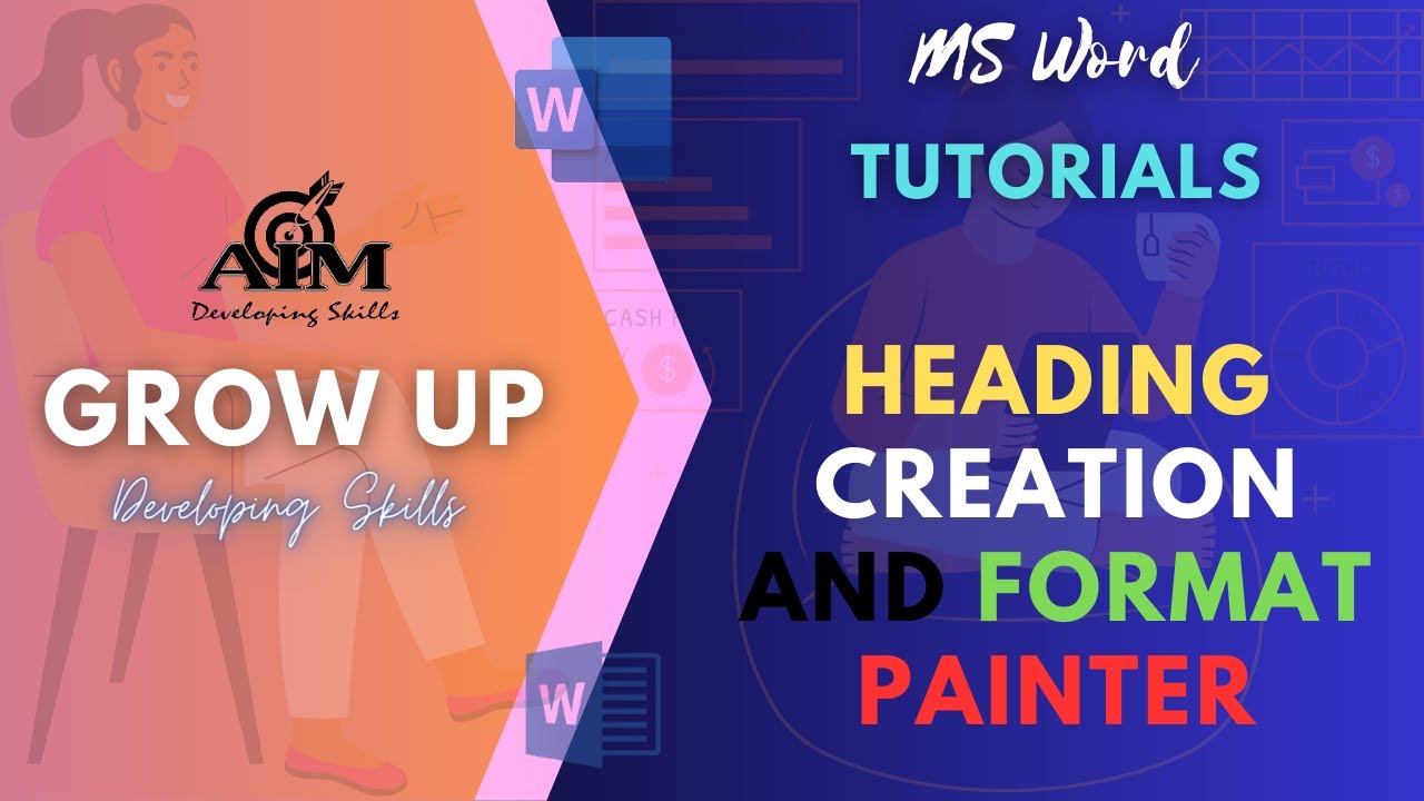 How to use Format Painter and Create Headings in MS Word ? | MS Word ...