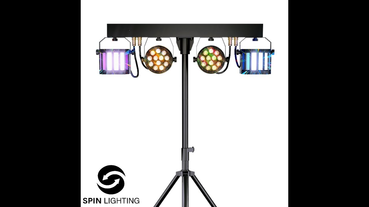 SPIN Lighting : Stage Stands Par Lights - YouTube