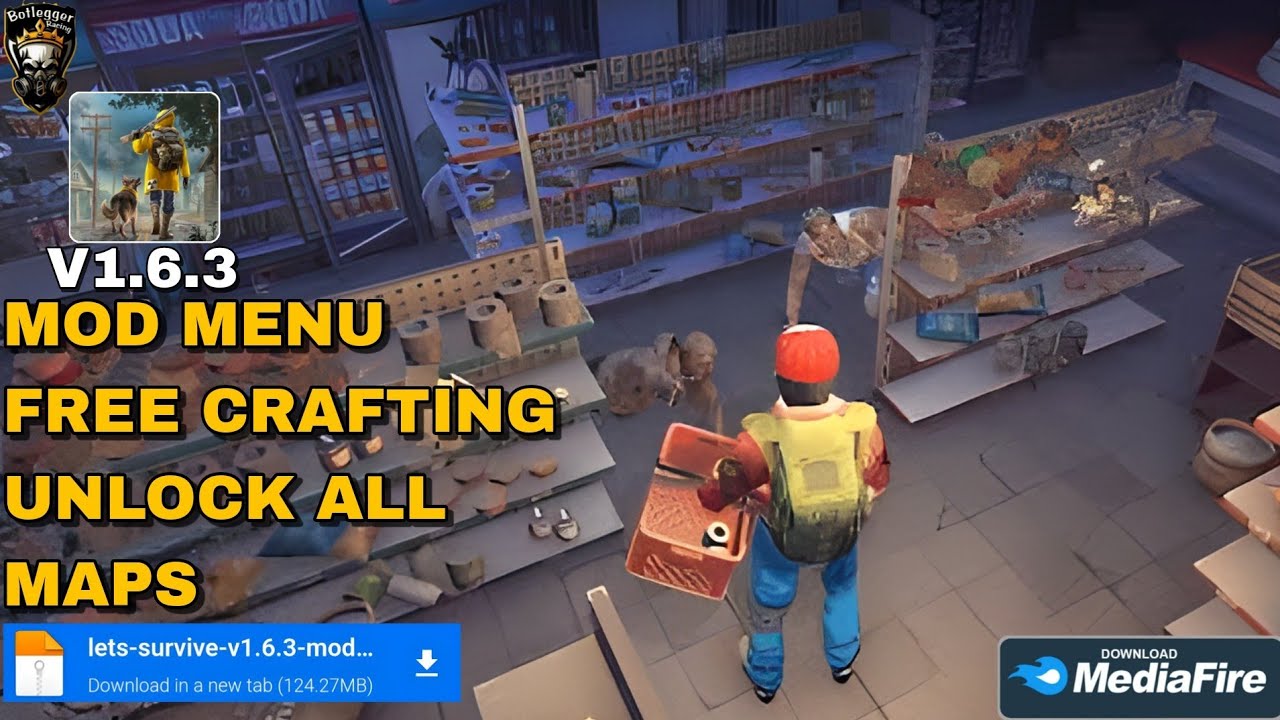 Let's survive Mod V1.6.3 Mod Menu Free Crafting Gameplay - YouTube