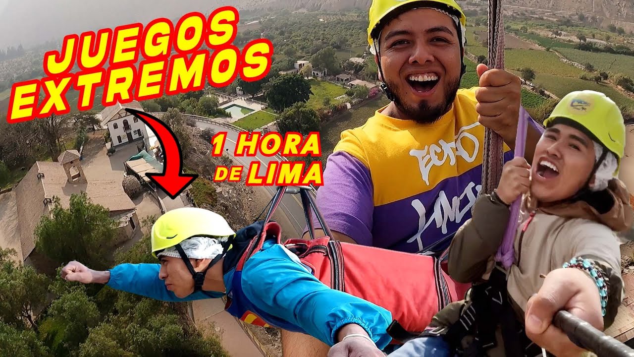 JUEGOS EXTREMOS un PARAÍSO a 1 HORA DE LIMA 🏞️ - YouTube