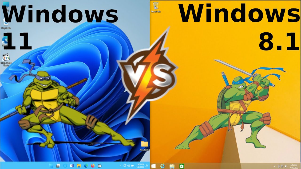 Windows 11 vs Windows 8.1 RAM USAGE - YouTube