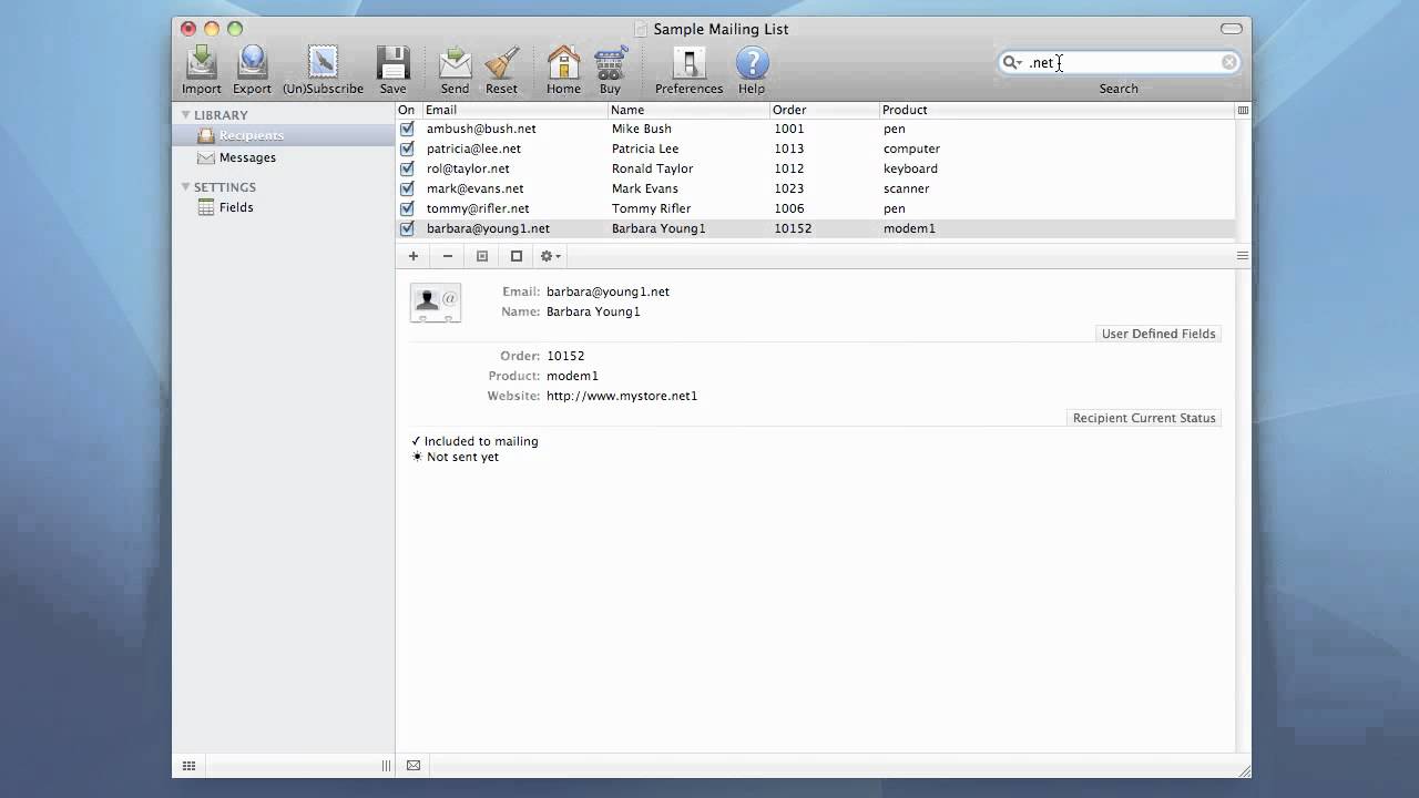 iMac Mailer - graphic user interface gui overview - YouTube