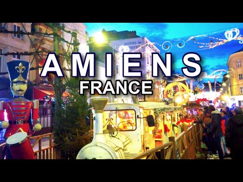 Amiens, France 4K - Christmas Village in Amiens France - Exploring ...
