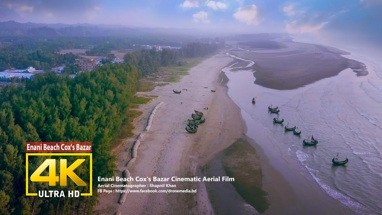 Enani Beach Cox's Bazar Aerial View | Drone Video | Drone Media Bangladesh - YouTube