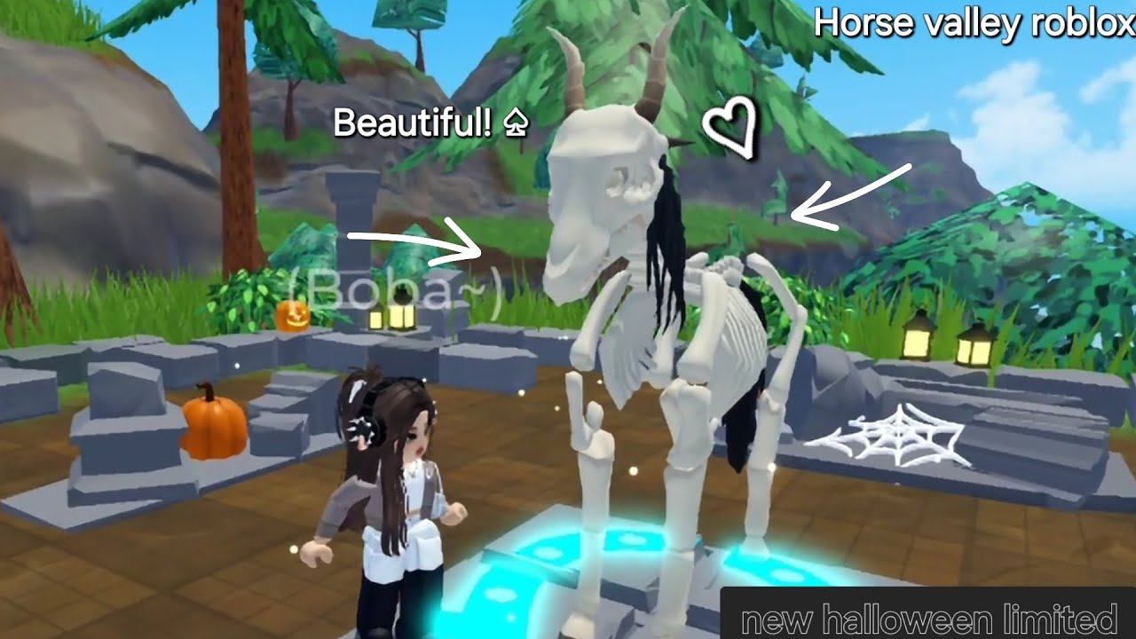 NEW SKELETON HALLOWEEN HORSE IN HORSE VALLEY ON ROBLOX|HOW TO GET IT ...