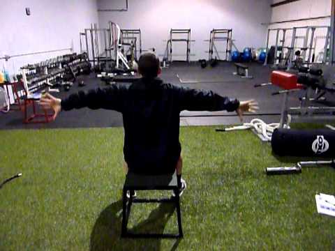 Horizontal Abduction Stretch - YouTube