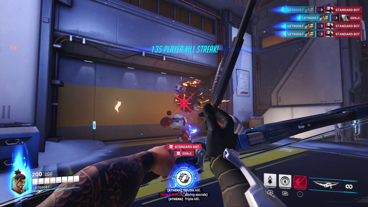 I was bored ok ( OVERWATCH 2 105 KILL PRACTICE RANGE) - YouTube