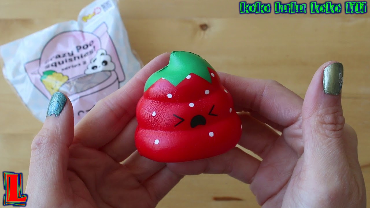 PUNI MARU CRAZY POO SQUISHY RED STRAWBERRY Scented - MOSTCUTEST.NL ...