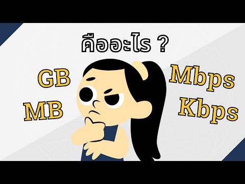 GB, MB, Mbps และ kbps คืออะไร?