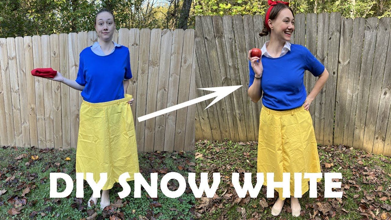 DIY Halloween Costume Snow White | Last Minute Easy Halloween Costume ...