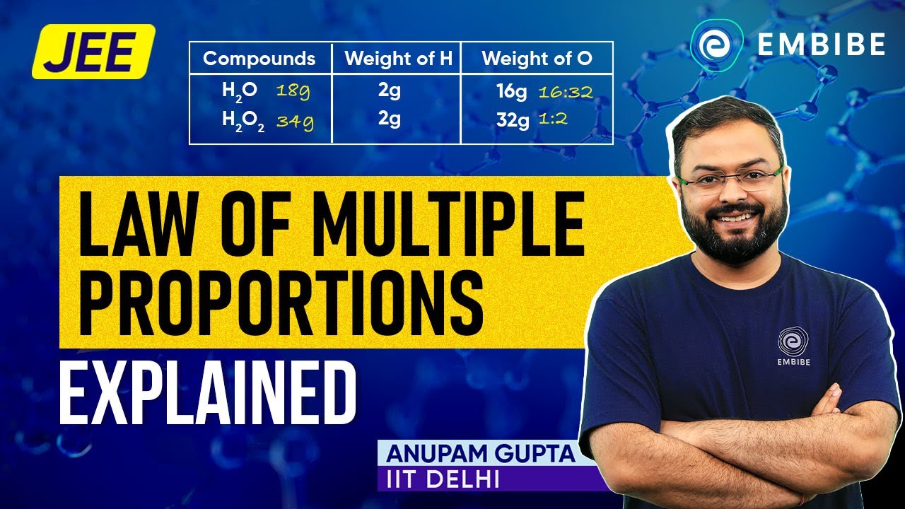 Law of Multiple Proportions Explained for JEE Main 2023 | Anupam Gupta ...