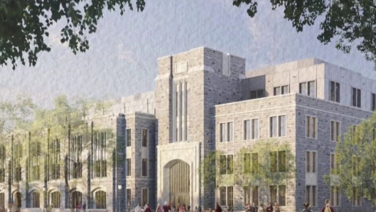 The demolition of Randolph Hall at Virginia Tech begins - YouTube