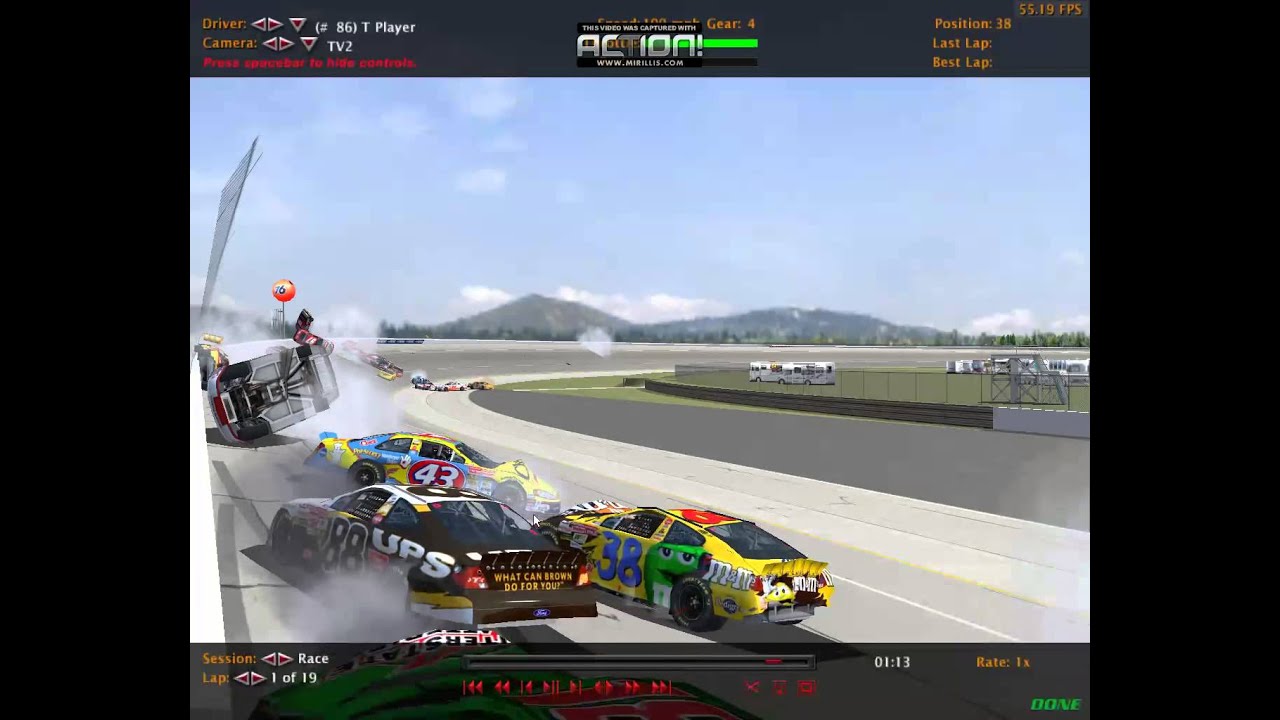 Nascar 2003 season 60 fps test - YouTube