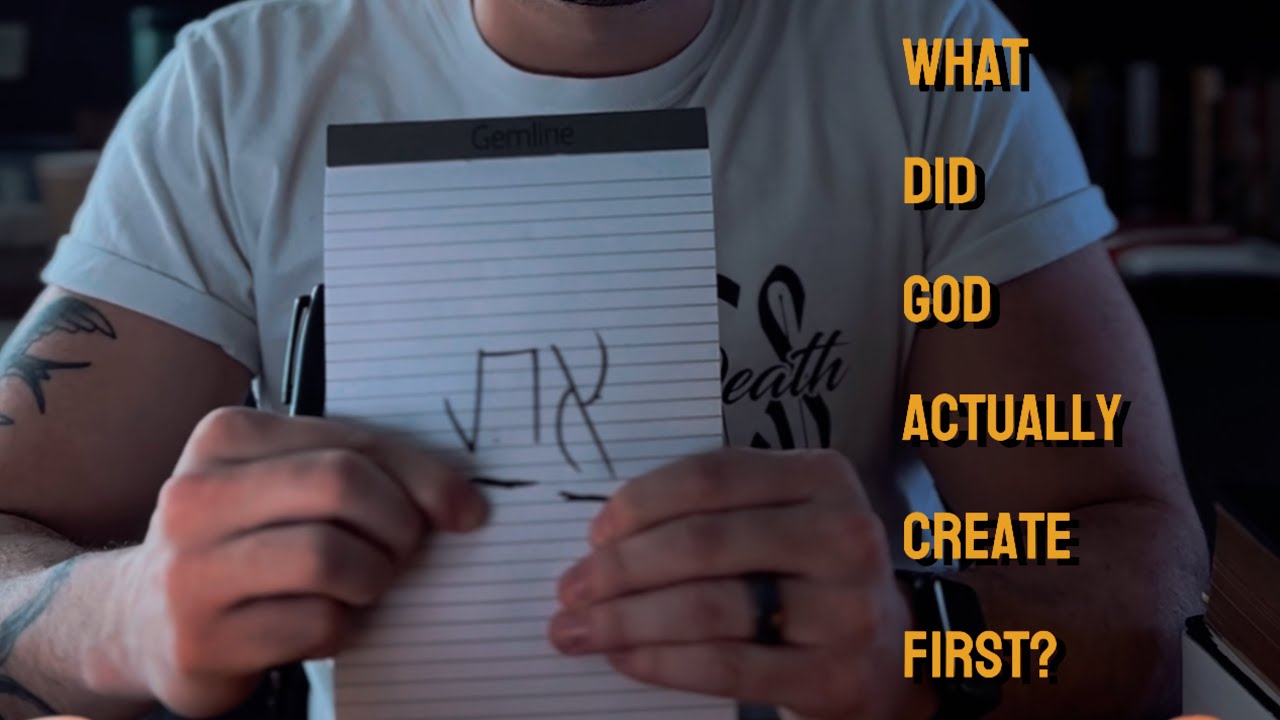 What Did God Actually Create First? - YouTube