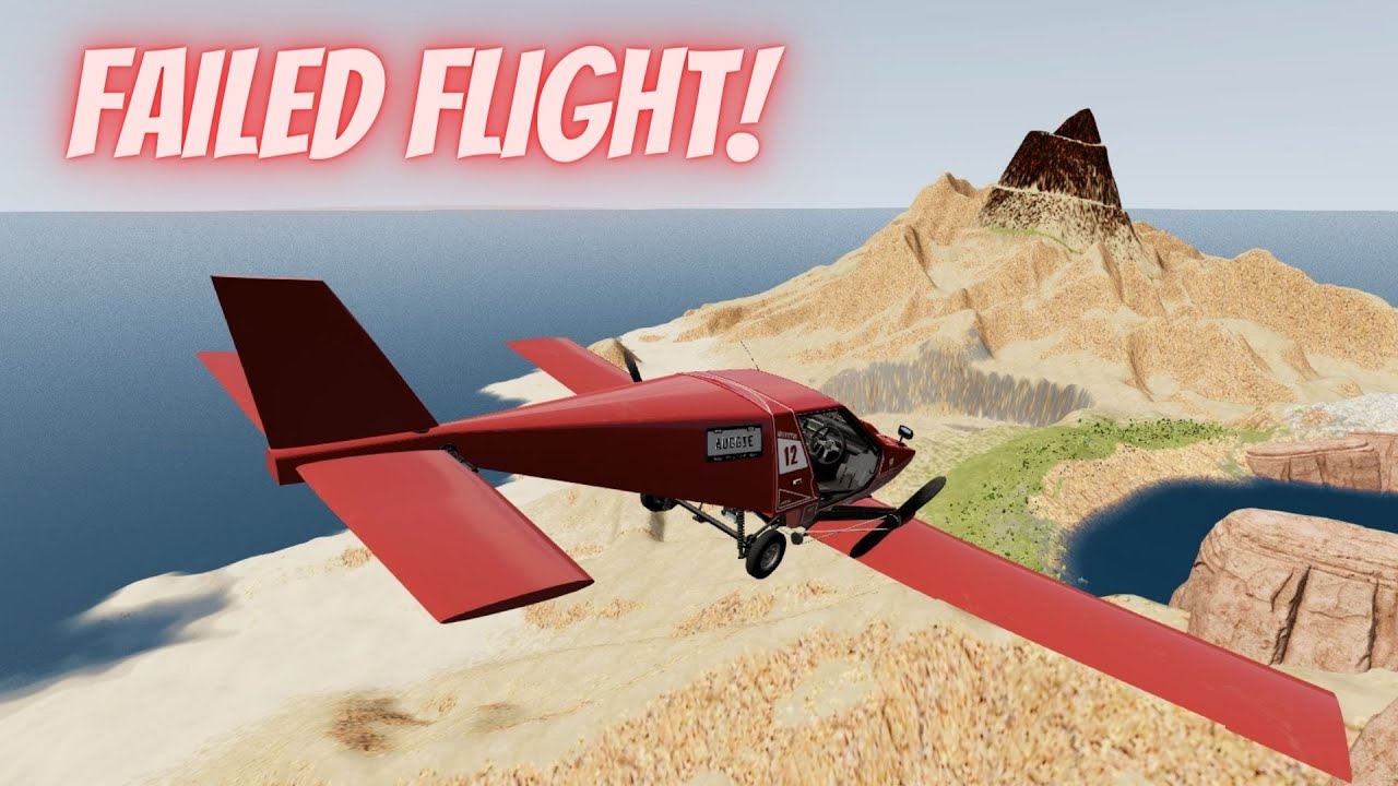 Failed flight! BeamNG.drive @luckyonetwo - YouTube
