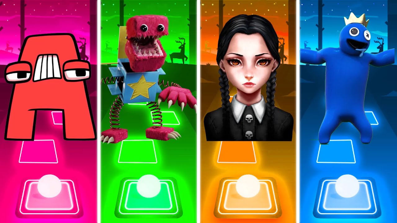 Alphabet Lore Vs Boxy Boo Vs Wednesday Vs Rainbow Friends Blue - Tiles ...