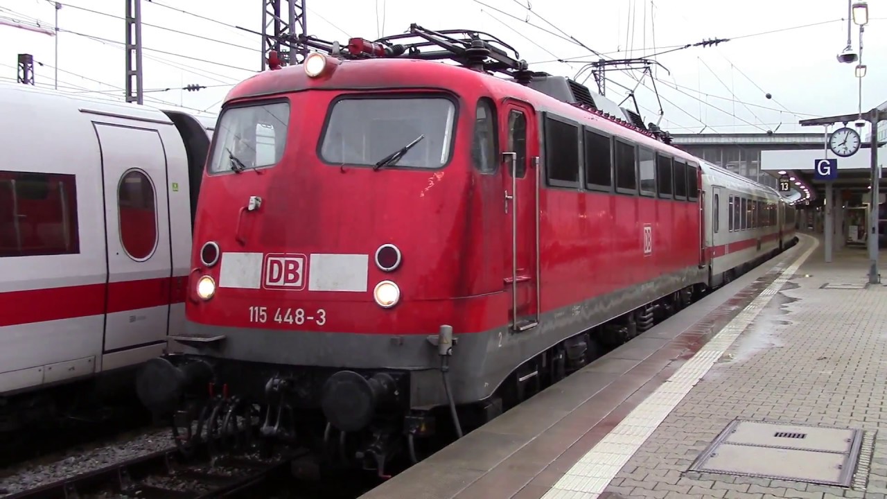 Br 115 448 mit CNL und Br 1116 mit ÖBB Nightjet in München - YouTube
